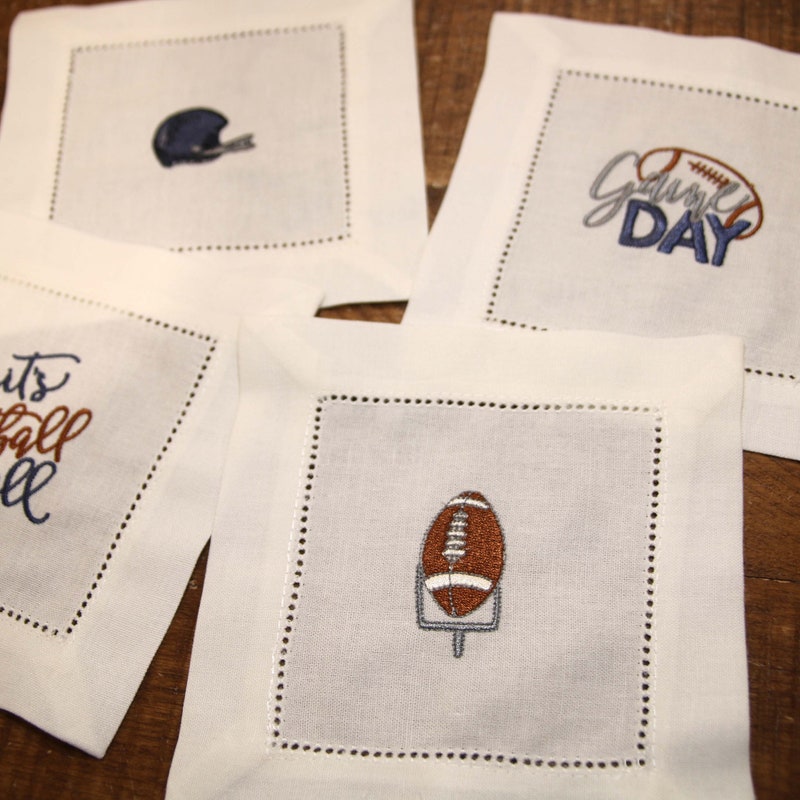 Embroidered Football - Etsy