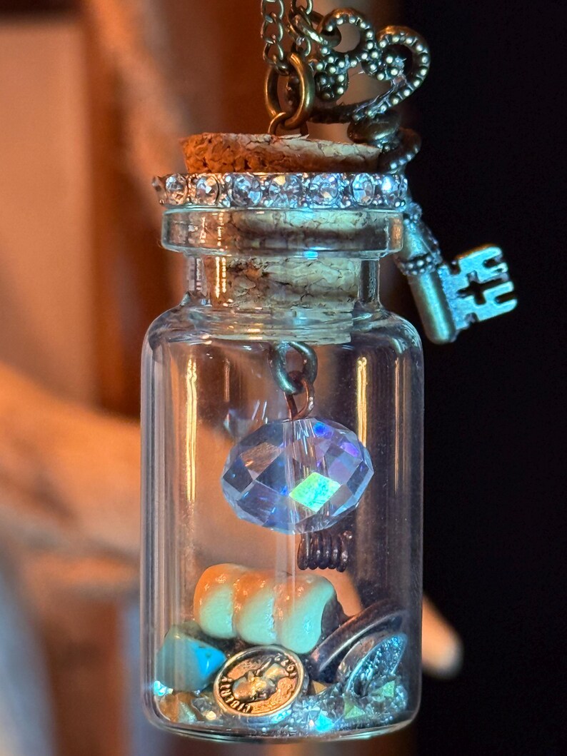 Glass Emotion Potion Bottle Filled With All the Earths Elements to ...
