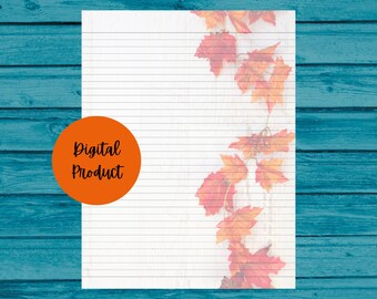 Lined School Paper Printable Lined Notebook Paper Lined - Etsy