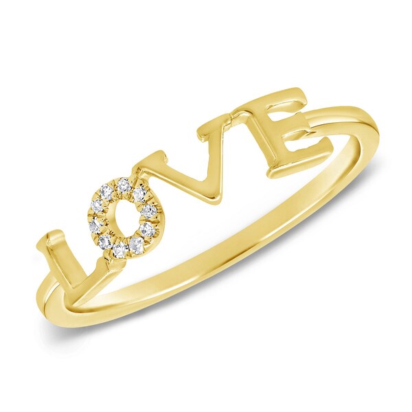 Gold Love Ring - Etsy