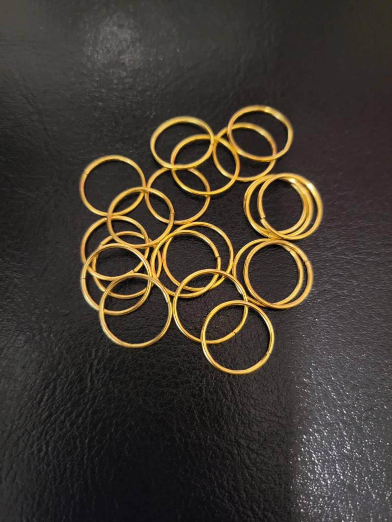 GOLD Hair RINGS - Boho Style Jewelry 45 Piece Set Zinc Alloy Hair Ring ...