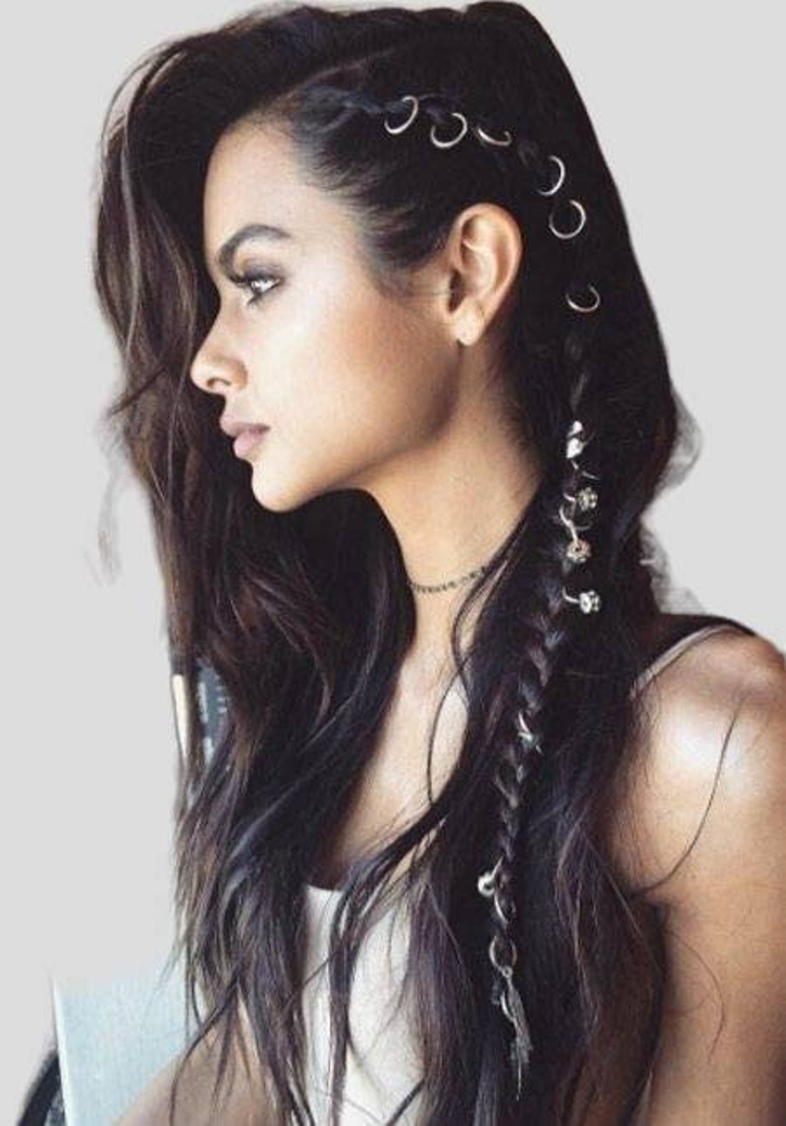 Silver and Gold Hair Jewelry 30 Piece Set, Hair Rings, Braid Rings ...