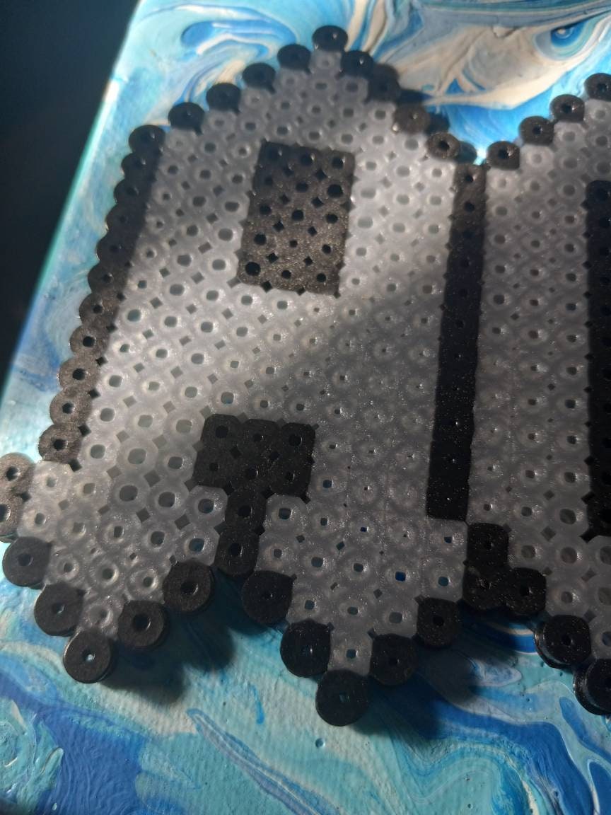 ACDC Perler Logo on Cavas, Metallica Silver Beads - Etsy