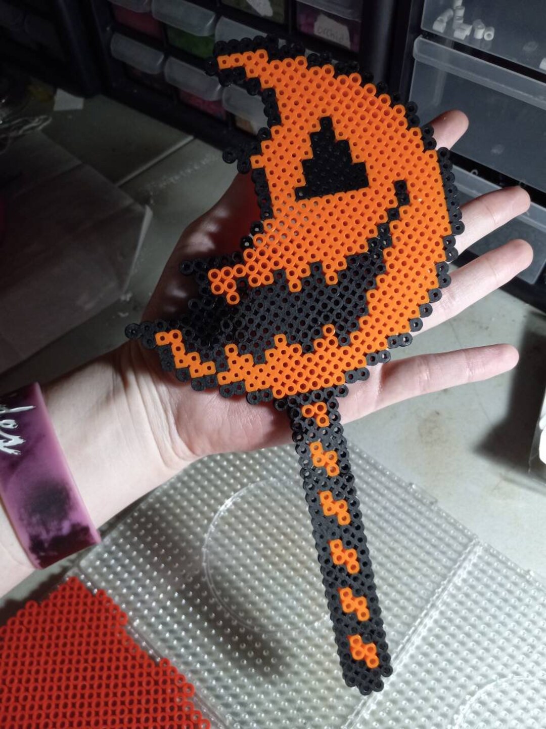 Perler Bead Lollipop From The Trick Or Treat Movie Etsy