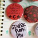 Hand Drawn Test Buttons, Punk/gothic Themed DISCOUNTED - Etsy