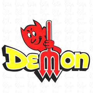 Demon logo | Etsy