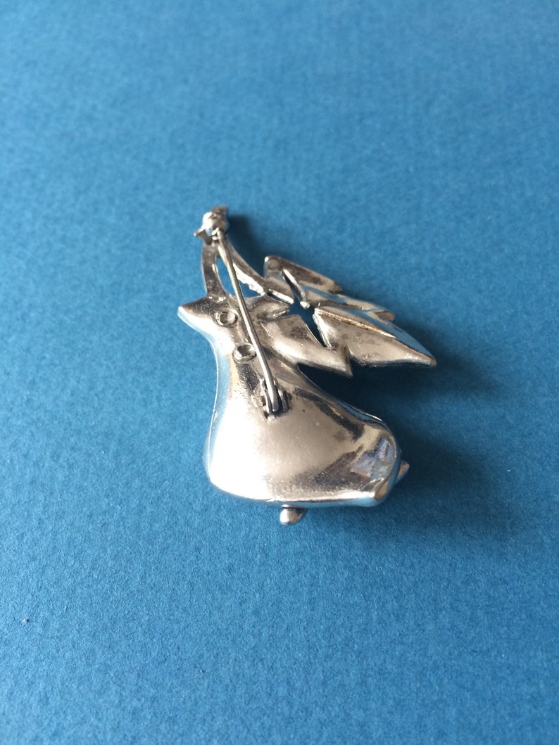 Floral Marcasite Pin C1940 - Etsy