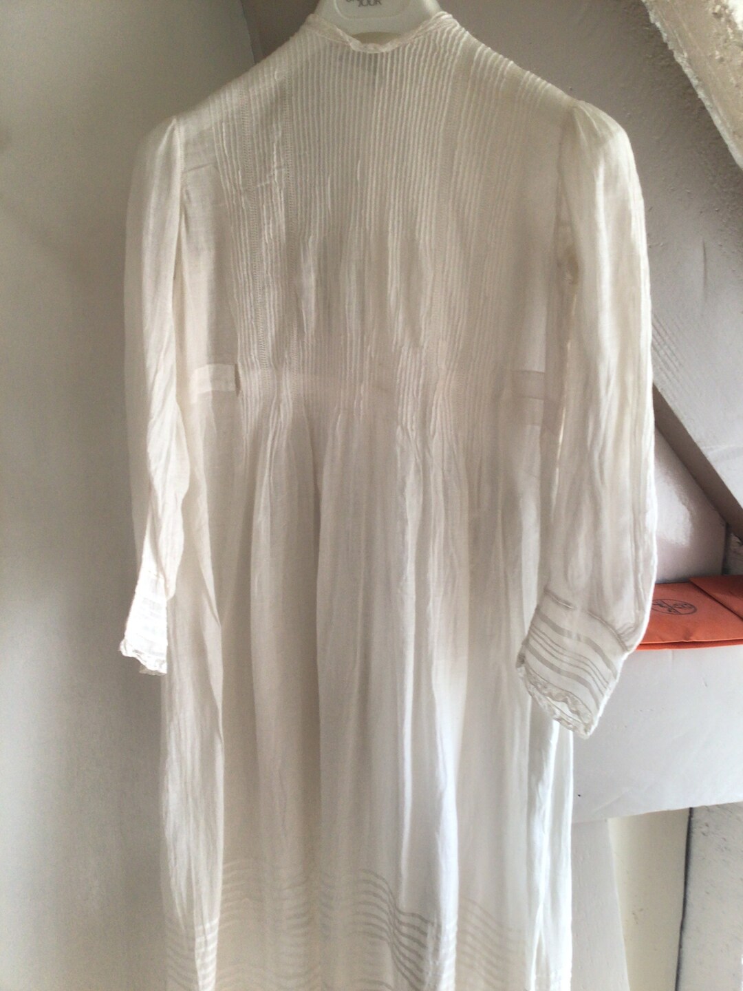 Communion or Baptism Dress in Very Fine White Batiste Cotton, Length of ...