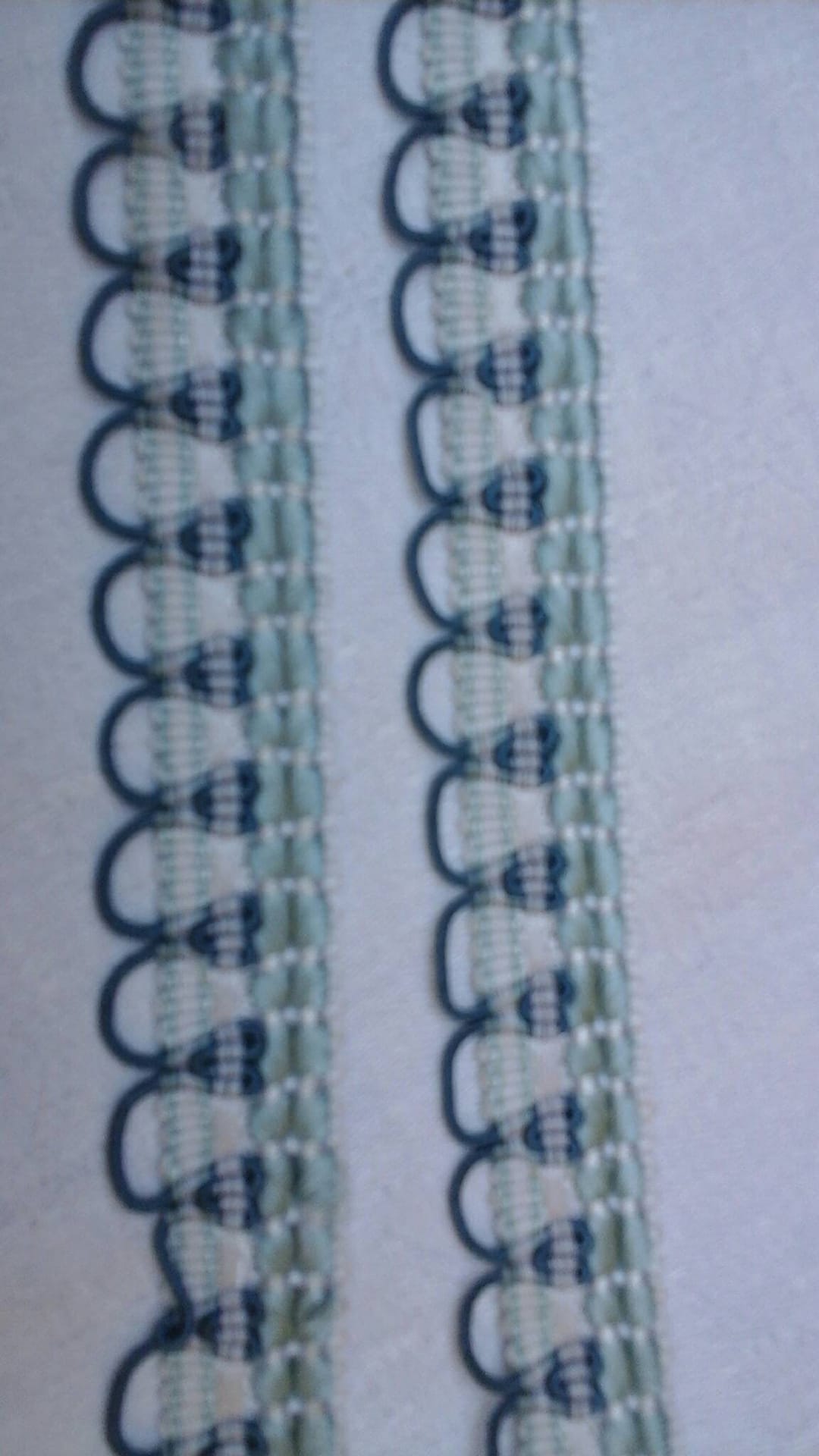 Nice Silk Braid in Blue and Blue Roy Two-tone Color Measuring 1, 5cm ...