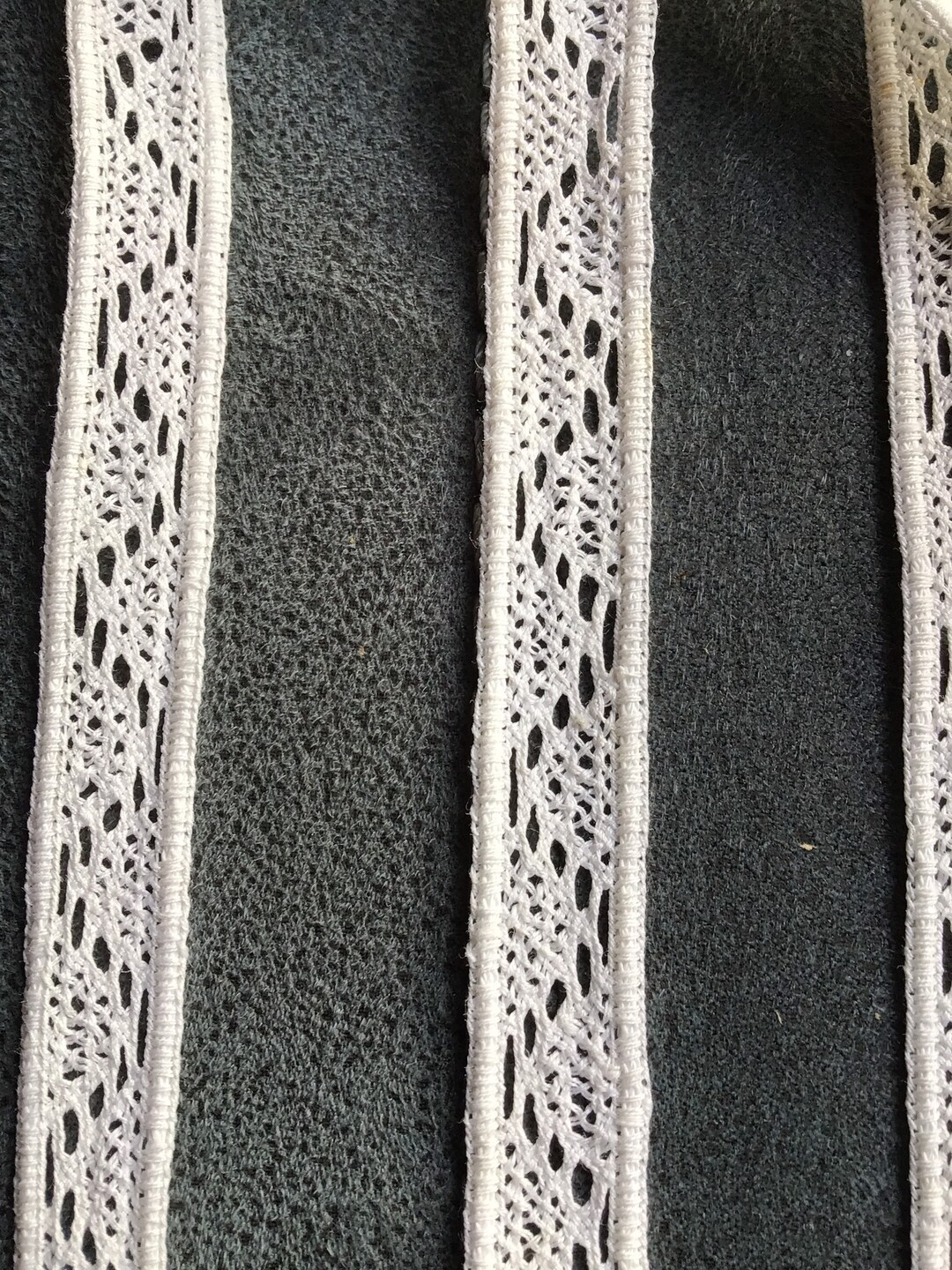 White Open Cotton Stripe Measuring 1cm Wide and Sold by the Meter - Etsy