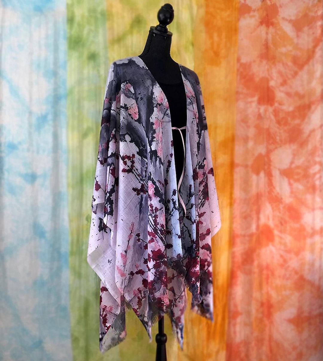Sakura Kimono Drape - Original Abstract Art Cherry Blossom Flower Free ...