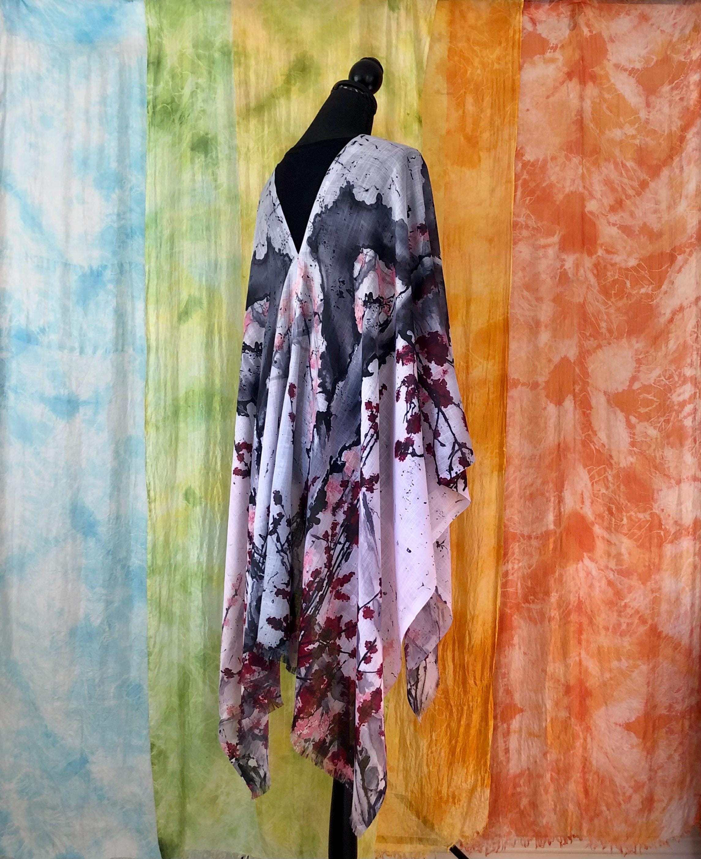 Sakura Kimono Drape - Original Abstract Art Cherry Blossom Flower Free ...