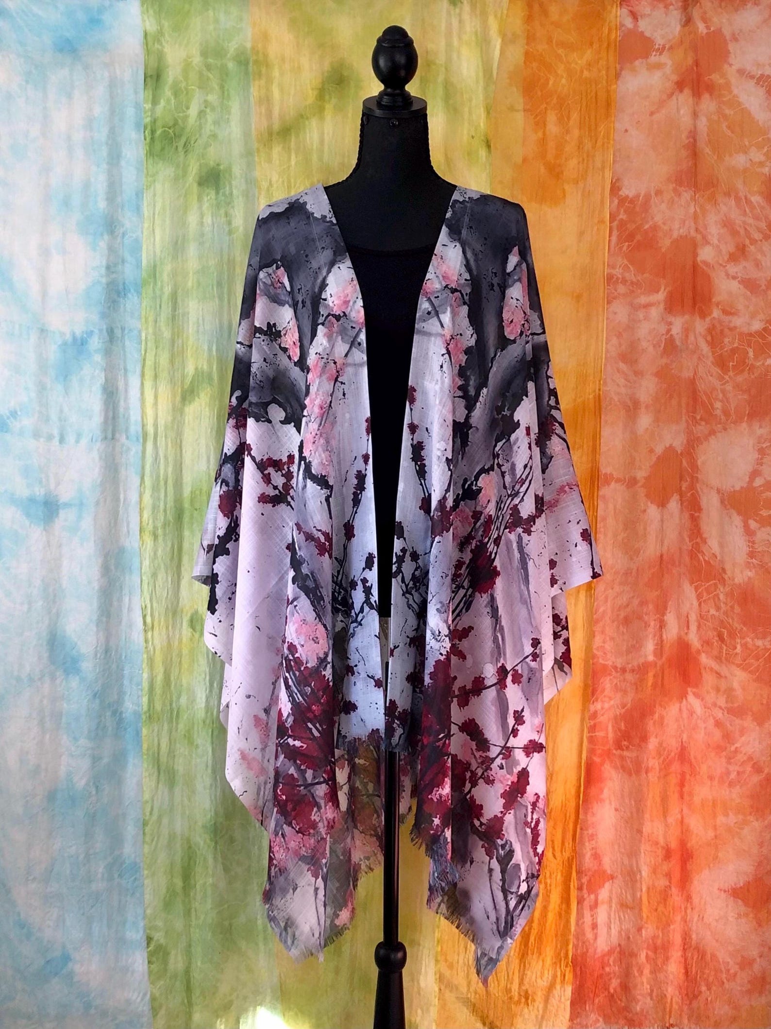 Sakura Kimono Drape - Original Abstract Art Cherry Blossom Flower Free ...