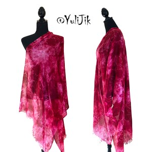 Burgundy Silk Scarf, Hand Dyed Wine Scarf, Original Batik Scarf, Wine ...