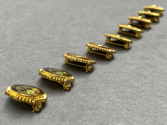 Vintage Safe Driver Pins - Years 1 through 9 - RARE! - Gem