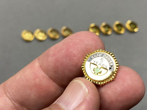 Vintage Safe Driver Pins - Years 1 through 9 - RARE! - Gem