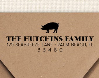 Farm Return Address Stamp - Etsy