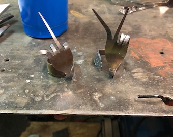 Upcycled metal art | Etsy