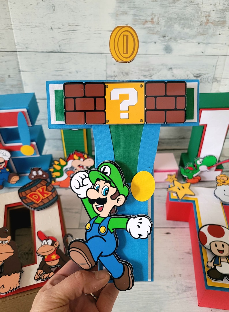 Mario Bros. 3D Letters/numbers - Etsy