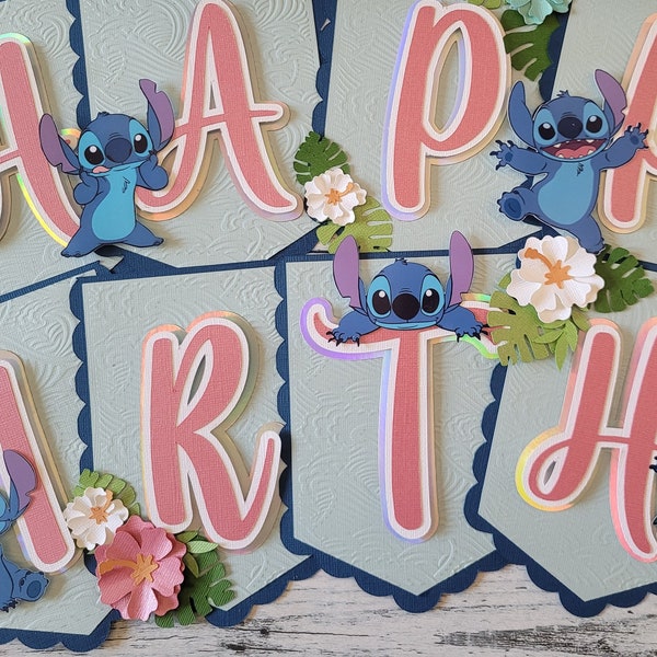Lilo and Stitch Birthday Banner - Etsy