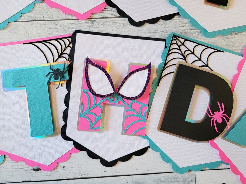 Spider Gwen Banner (3D) - Etsy