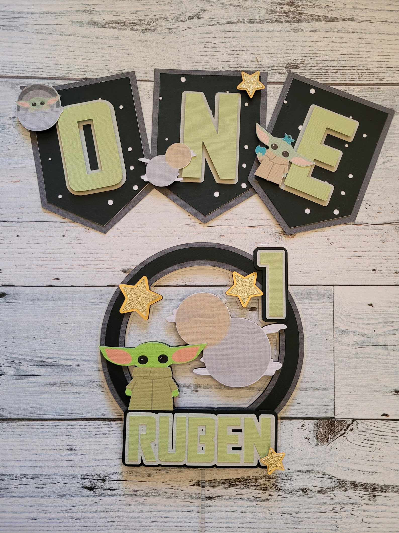 The Child, Baby Yoda Banner (3D) - Etsy