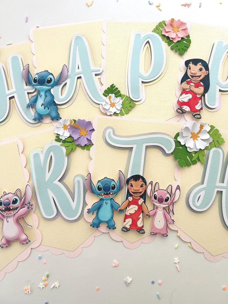 Lilo and Stitch Banner (customizable) - Etsy