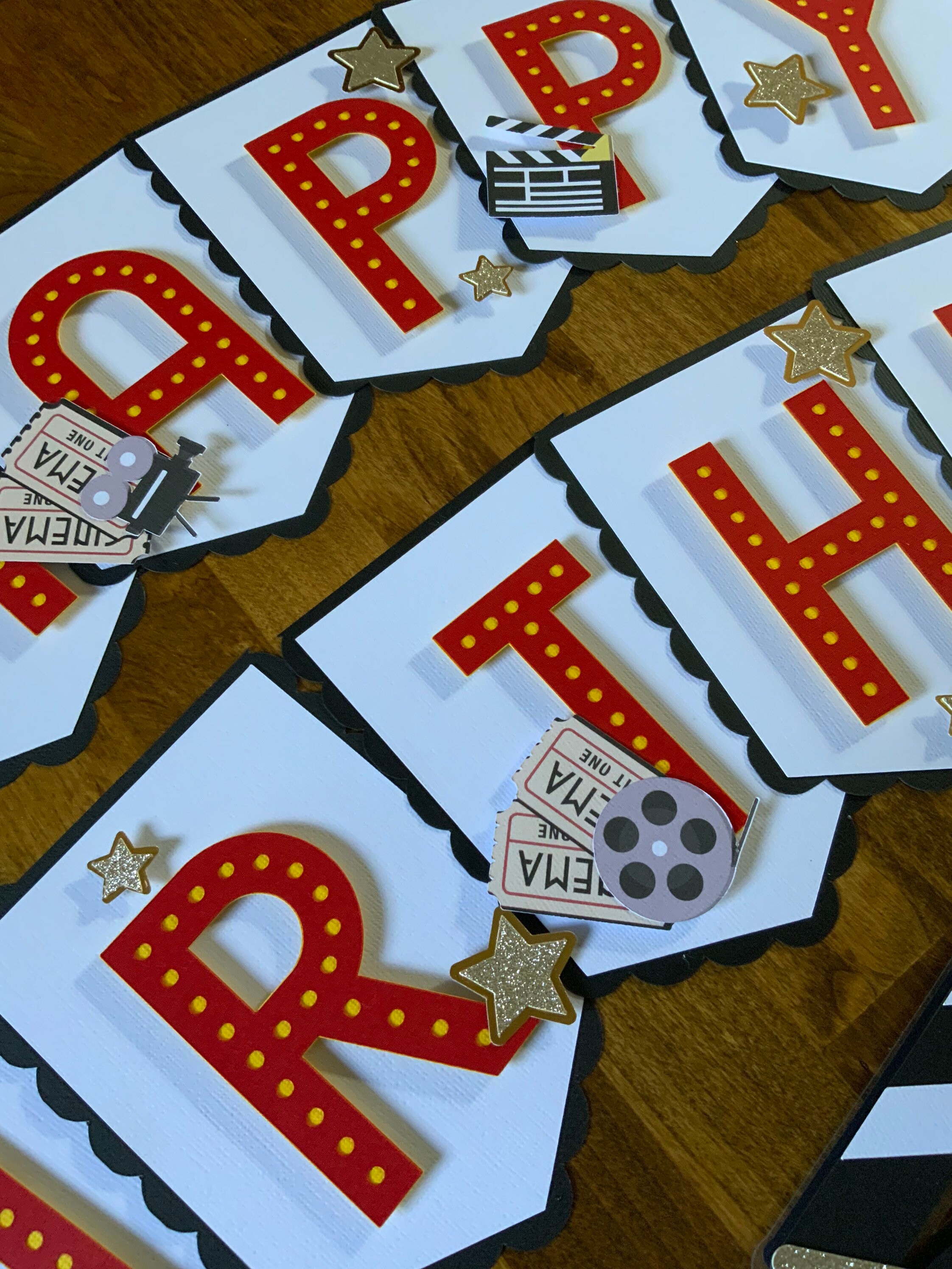 Movie Night Banner 3D Movies Banner | Etsy