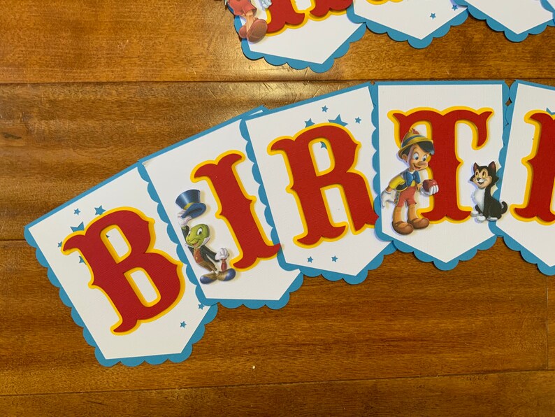 Pinocchio Banner (3D) - Etsy