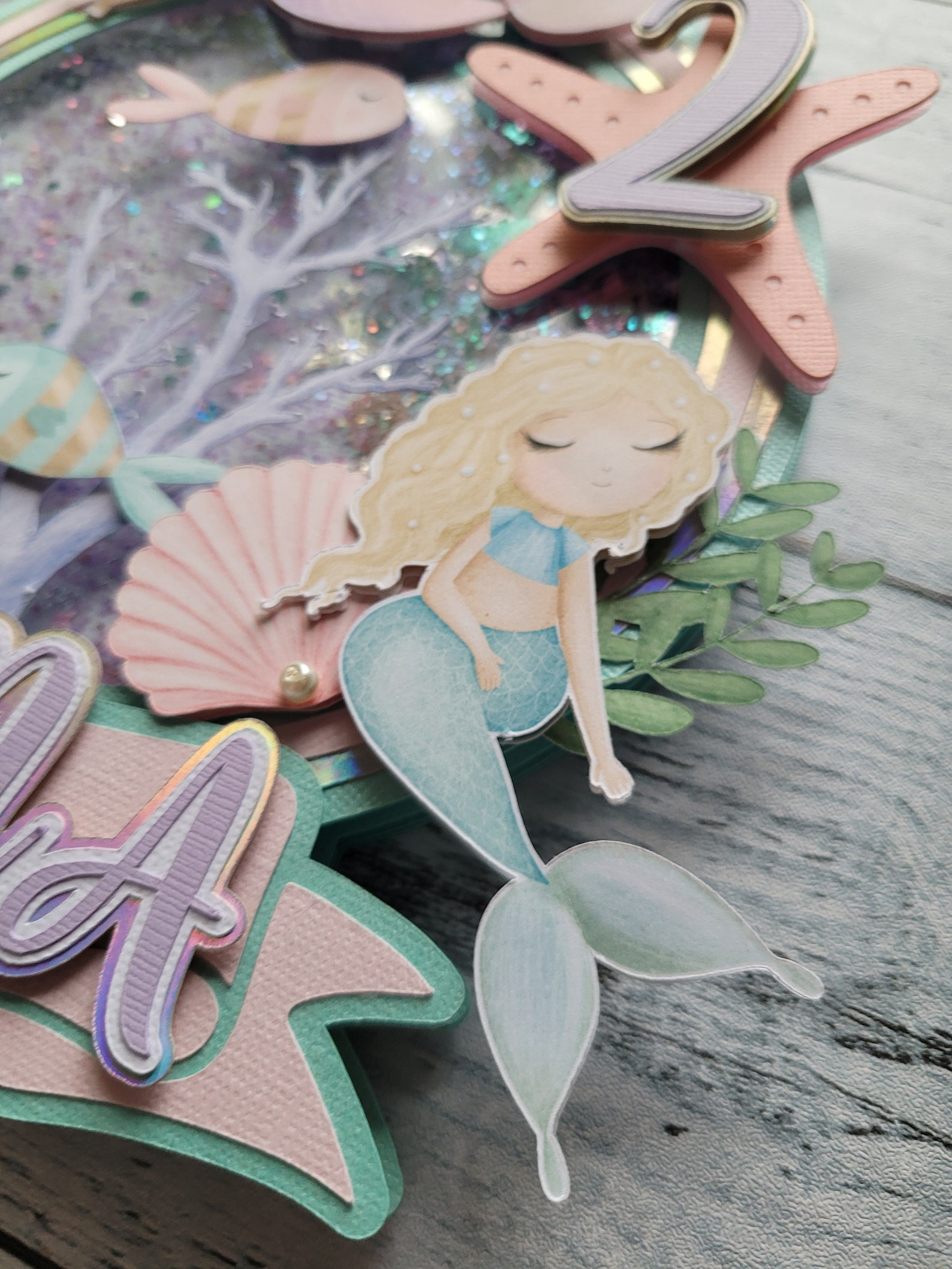 Mermaid Shaker Cake Topper 3D - Etsy