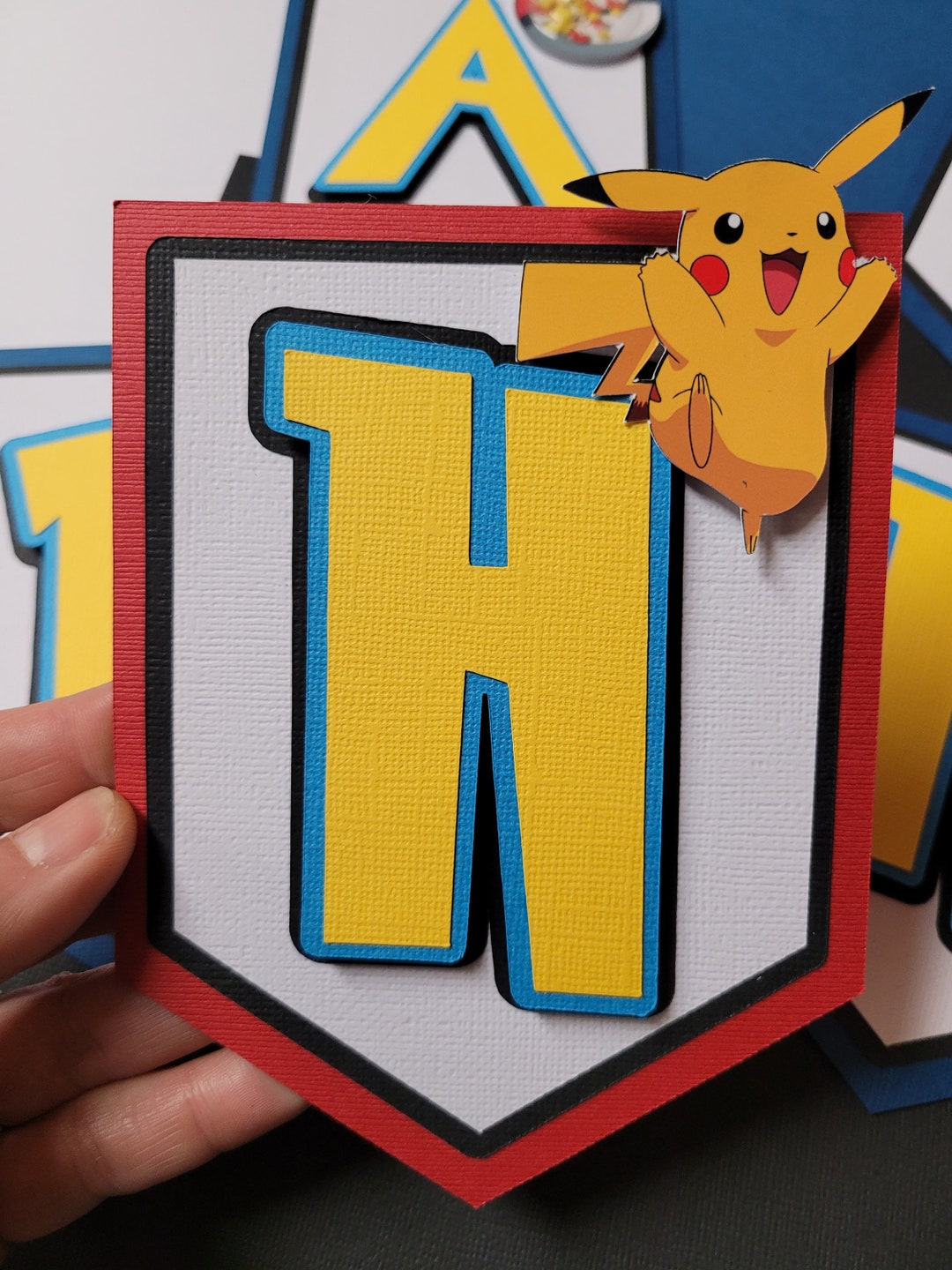 Pokemon Banner (3D) - Etsy
