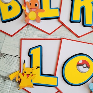 Pokemon Banner (3D) - Etsy