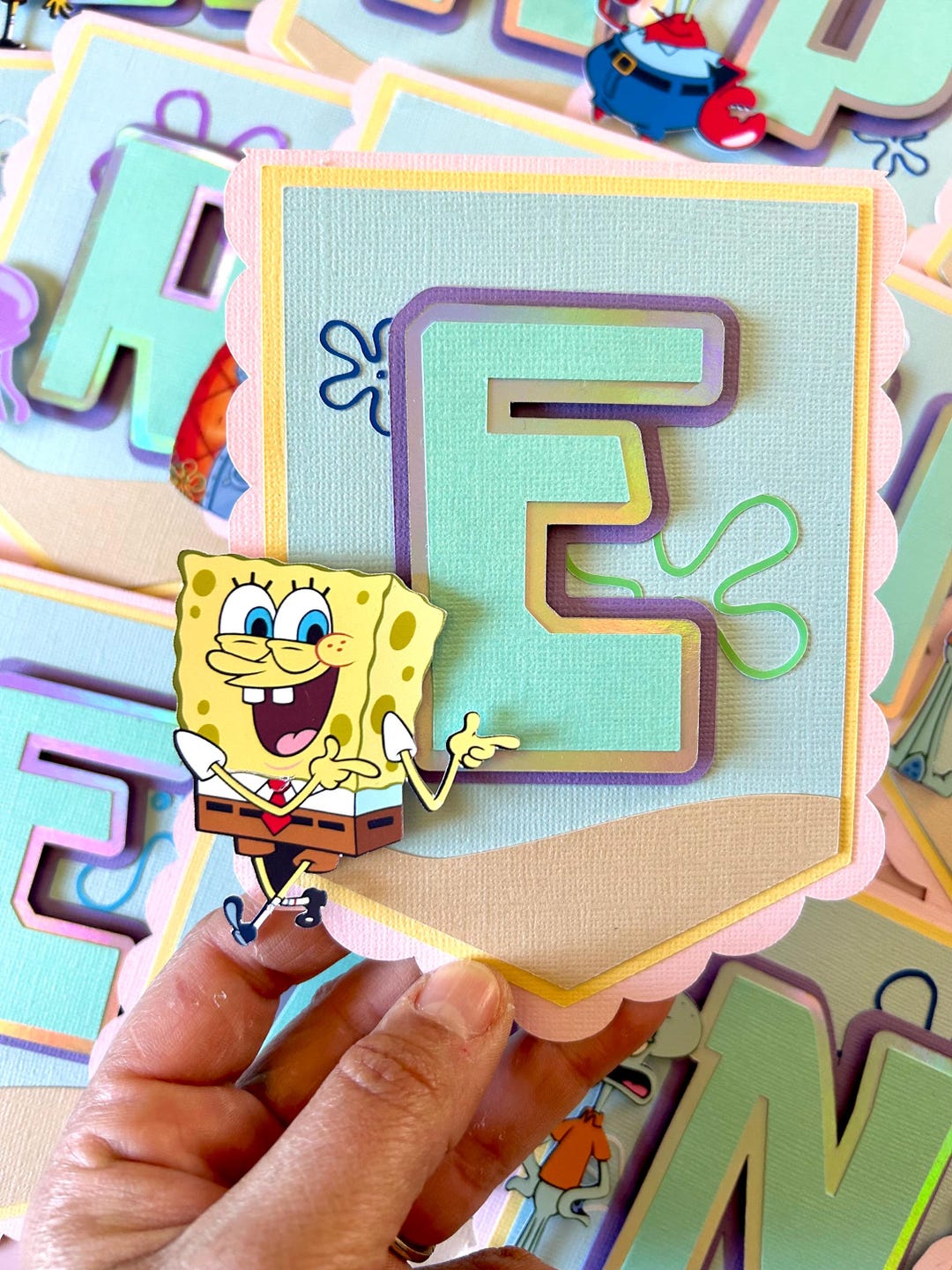 Yellow Sponge Cake Banner - Etsy