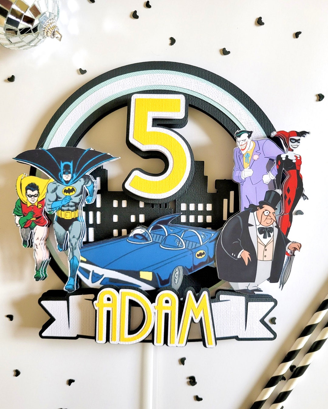 Batman Cake Topper, Villians Cake Topper - Etsy