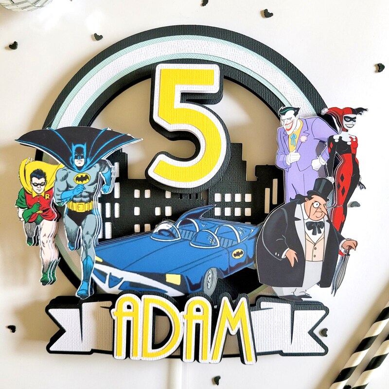 Batmans Cake Topper - Etsy