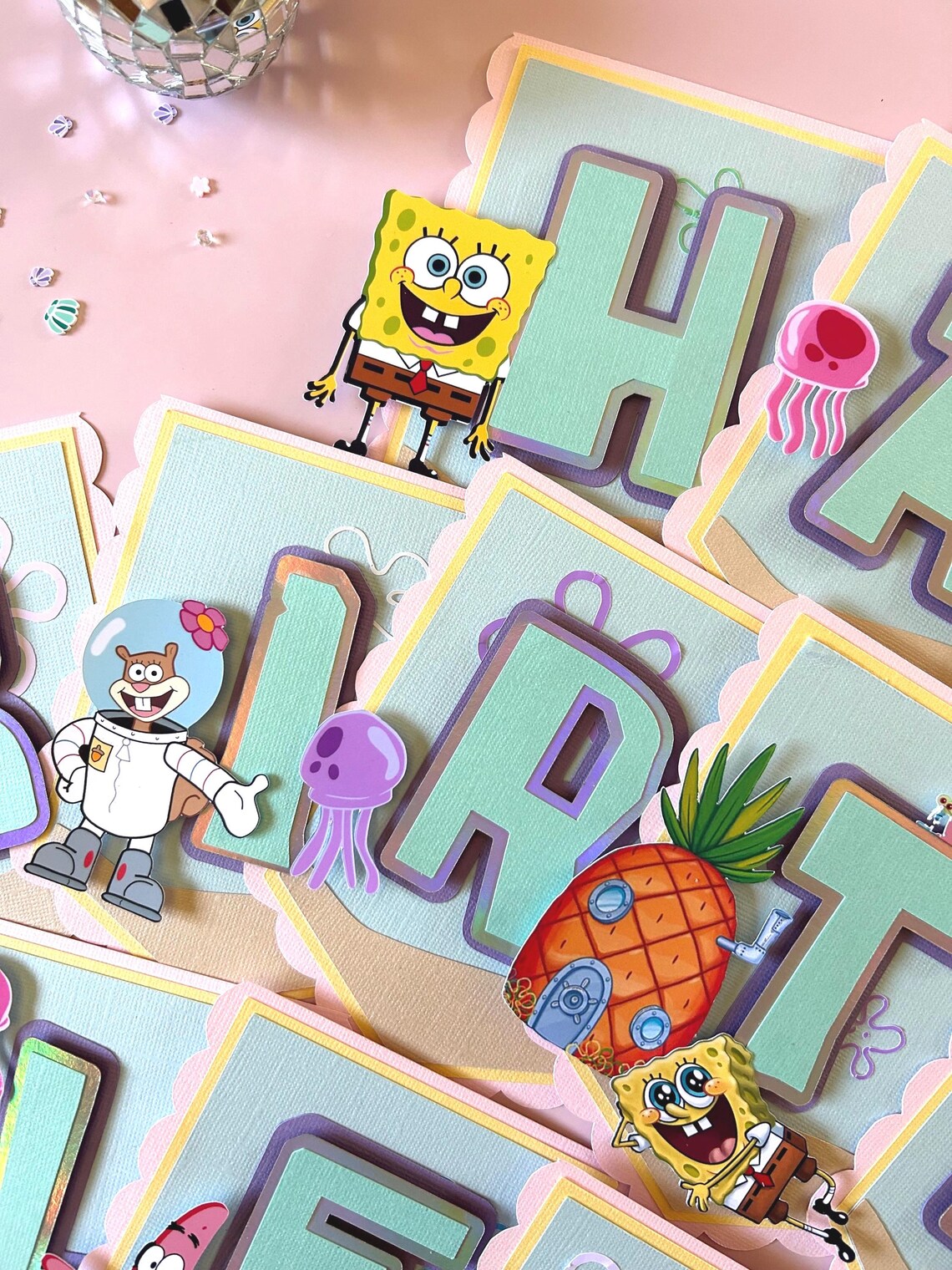 Yellow Sponge Cake Banner - Etsy
