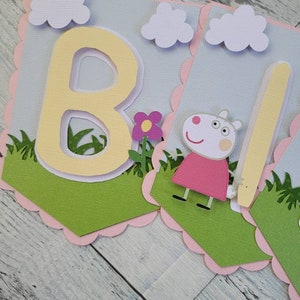 Peppa Pig Birthday Banner - Etsy