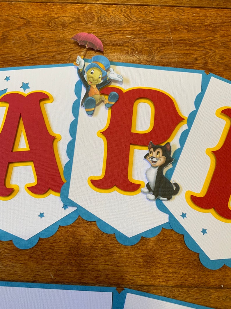 Pinocchio Banner (3D) - Etsy