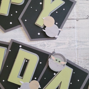 The Child, Baby Yoda Banner (3D) - Etsy