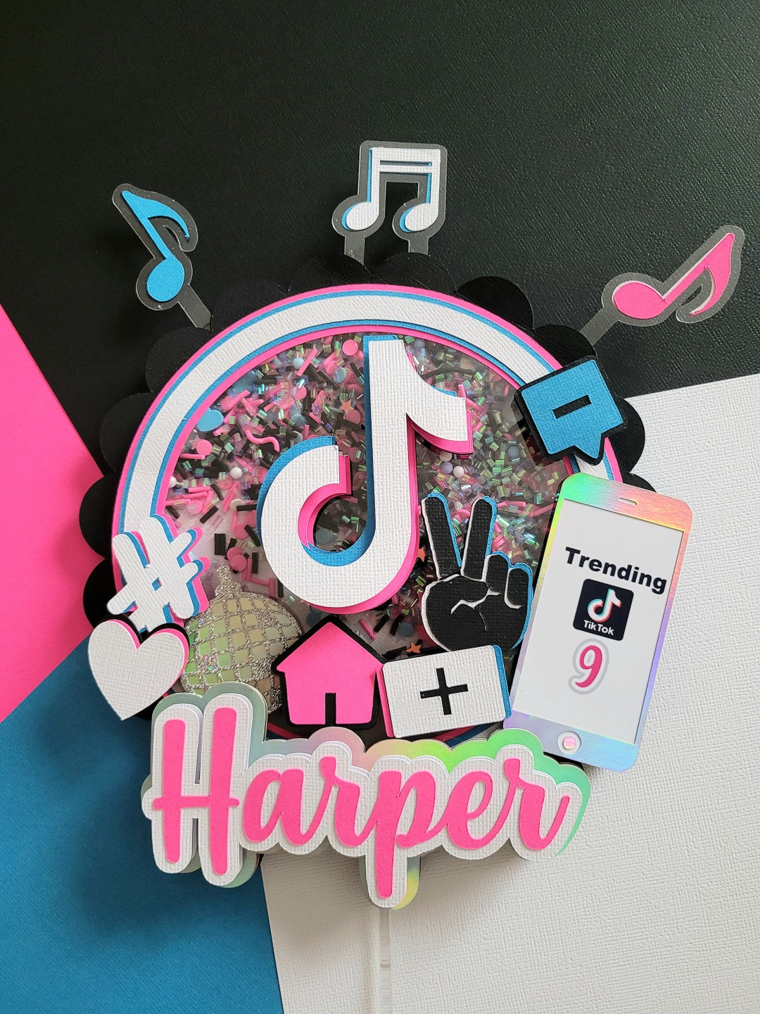 Social Media Cake Topper - Etsy