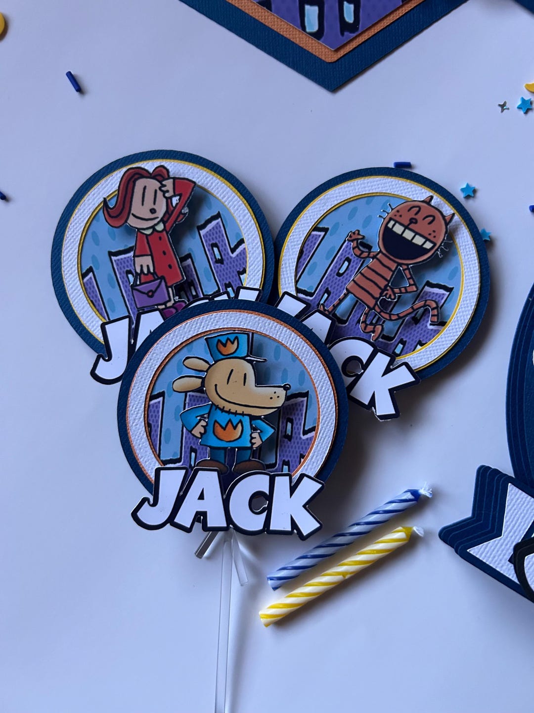 Dogman Cupcke Toppers 3D - Etsy