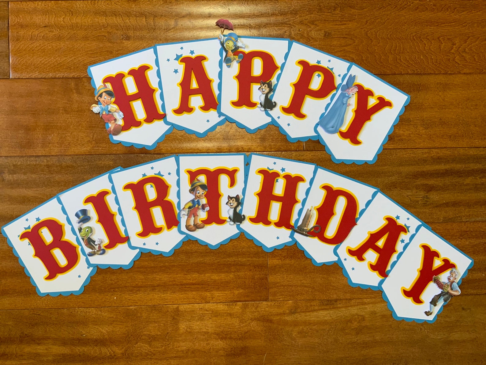 Pinocchio Banner (3D) - Etsy