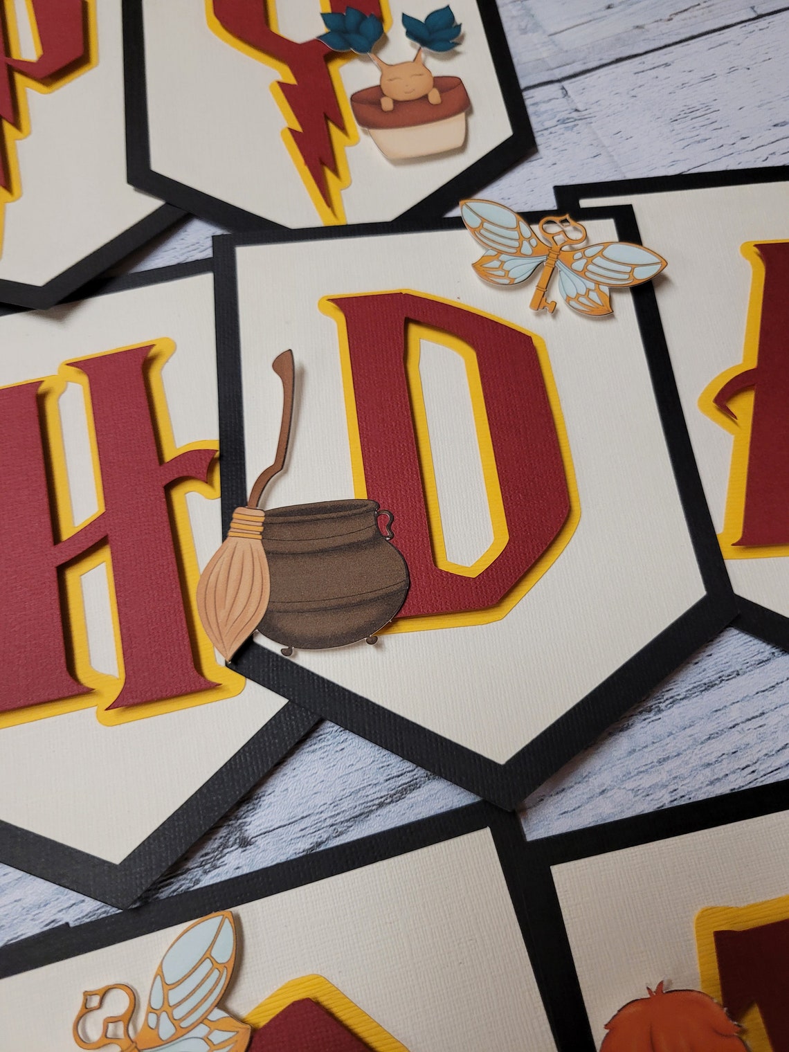 Wizard Banner (3D) - Etsy