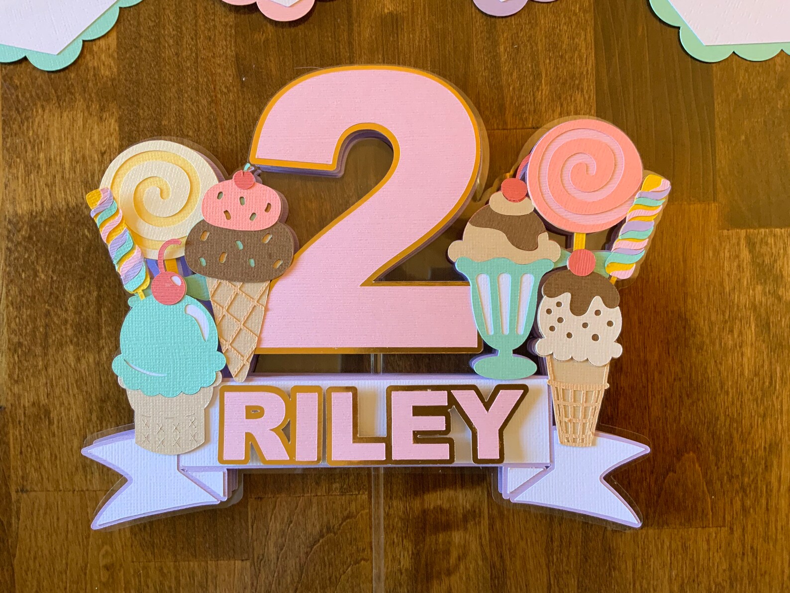 Sweets Cake Topper 3D | Etsy