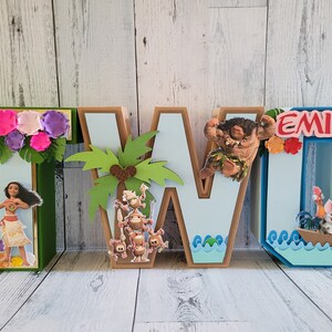 Moana 3D Letters (customizable) - Etsy