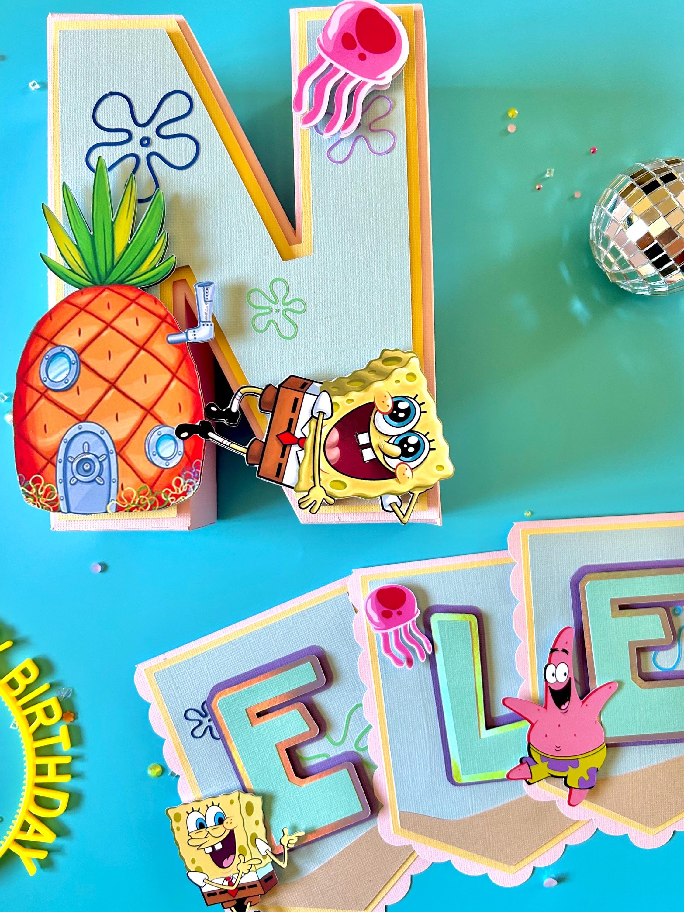 Yellow Sponge 3D Letters - Etsy
