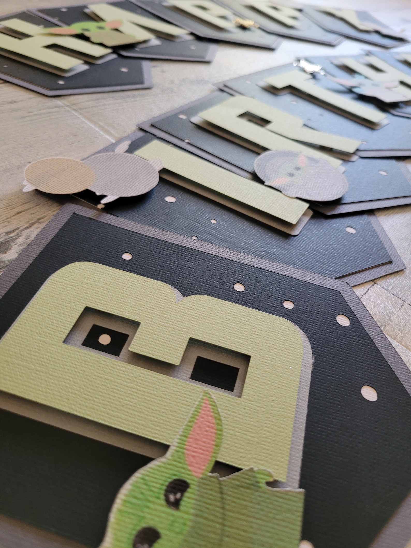 The Child Baby Yoda Banner 3D - Etsy