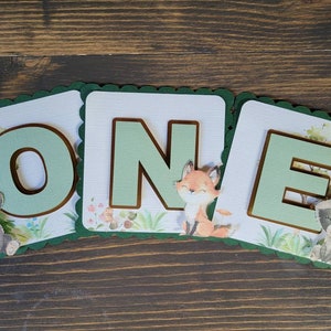 Woodland Animal Banner - Etsy