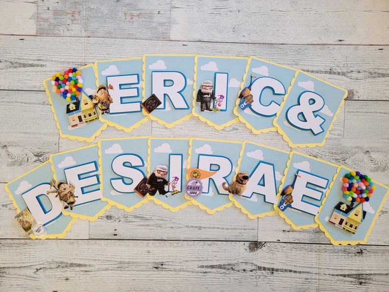 Pixar UP Banner (3D) - Etsy