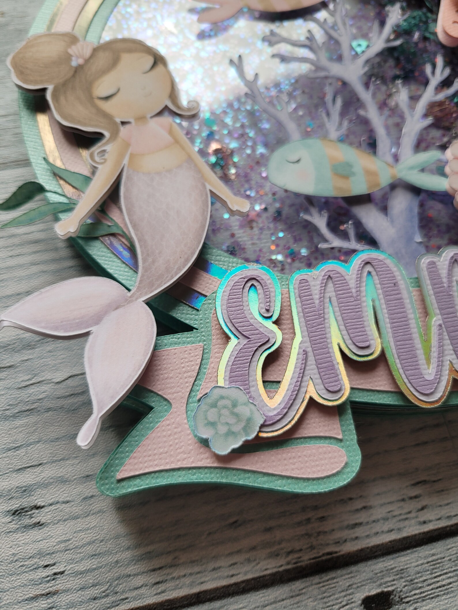 Mermaid Shaker Cake Topper 3D - Etsy